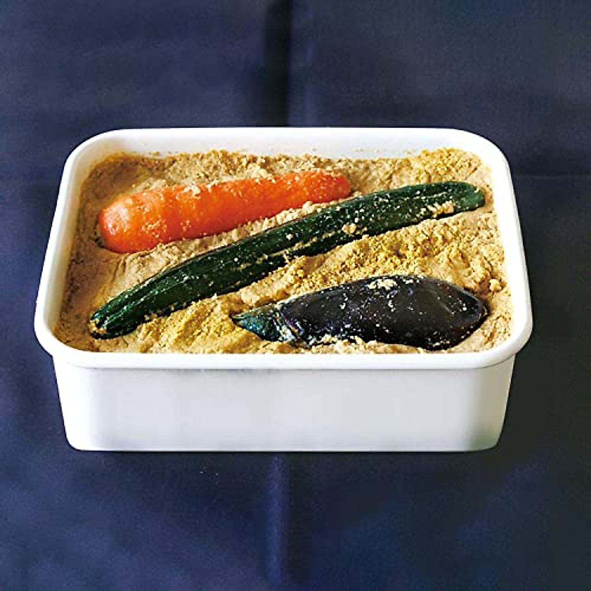 Fuji Hollow NK-201 Enameled Pickles Container, Little Bran Pickled Container, 0.9 gal (2.8 L)