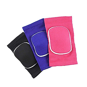 Kids Knee Pads, Breathable Sponge Soft Knee Brace Comfort Compression Knee Sleeves, Anti-Slip Collision Avoidance Knee Protective Gear for Yoga Basketball Volleyball Soccer Biking Sports (XS, black)