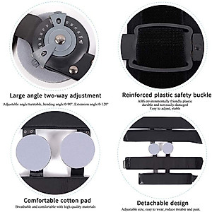 PHASFBJ Knee Joint Fixation, Adjustable Hinged Knee Joint Brace Knee Orthosis Support Knee Joint Stabilizer For Arthritis Joint Pain Meniscus Tear Knee Injury Recovery Fracture Splint,Right,M