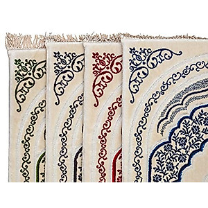 VISCO LOVE Memory Foam Area Rug & Runners (Prayer Rug) (Green)