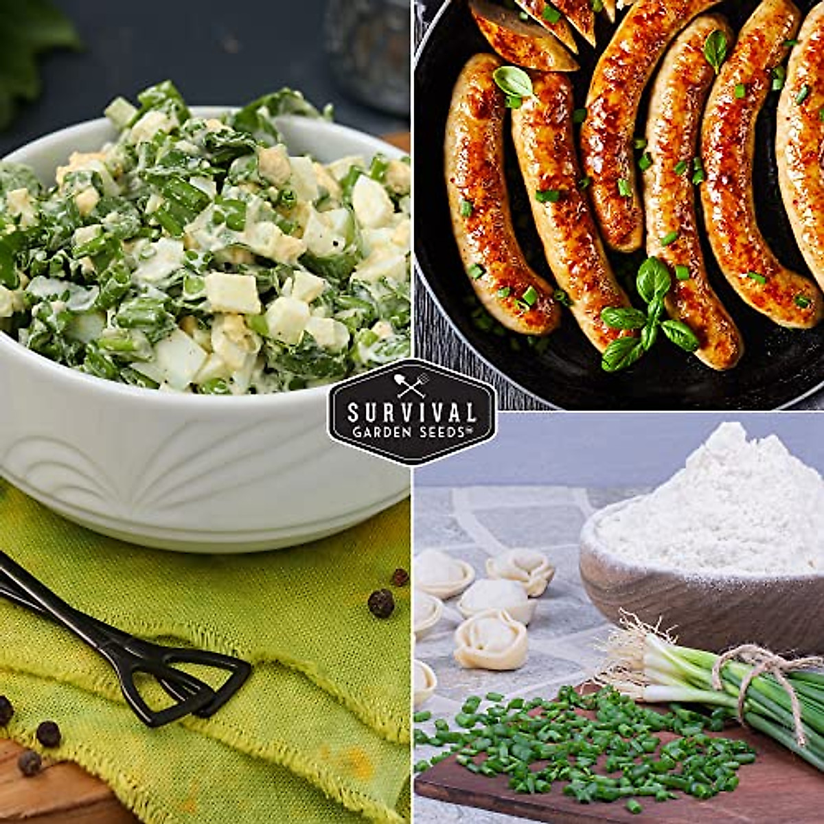 Survival Garden Seeds - Tokyo Long White Onion Seed for Planting - Pack with Instructions to Plant and Grow Asian Green Onions in Your Home Vegetable Garden - Non-GMO Heirloom Variety