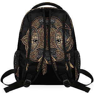 Backpack Boho Moon Sun Witchy Dream Catcher Laptop Computer Backpacks Waterproof College School Bookbag Casual Travel Hiking Camping Daypack for Women Men