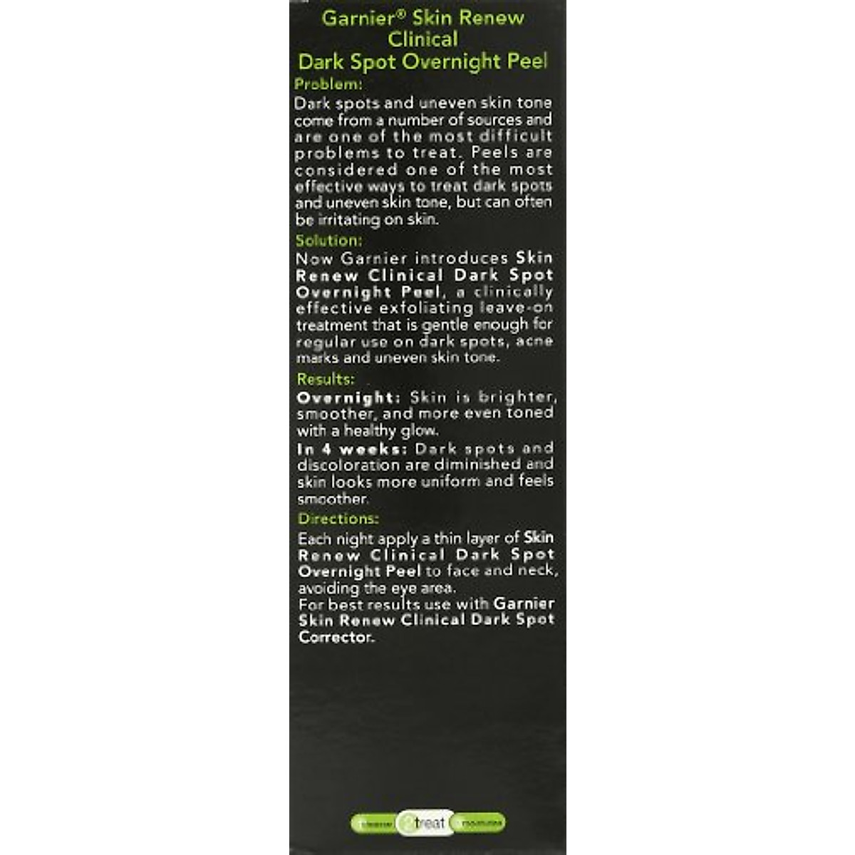 Garnier Skin Renew Clinical Dark Spot Overnight Peel, 1.6 Fluid Ounce