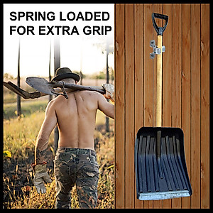 Shovel Holder, Mop and Broom Holder Heavy Duty Metal Wall Mounted Broom Utility Hooks Tool Hanger for Warehouse, Garden,Sheds,Garage -14PACK