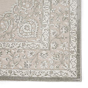 Jaipur Living Malo 5'X7'6" Area Rug, Contemporary Gray, with 1/4" Pile Height, for Indoor Spaces, Living Room, entryway