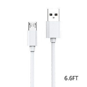 2Pack 6.6ft Micro USB Charger Cable Cord for Samsung Galaxy Note,Tab A E S2 3 4 7.0" 8.0" 9.6" 9.7" 10.1" Tablet Charging Cables for SM-T280/350/580/377/560/713/813/230/530 Tablet Micro USB Power Cord