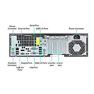 HP Desktop Computer 600 G1 ProDesk Small Form Factor SFF PC, Intel Quad Core i5 up to 3.60GHz,8GB Ram 500GB Hard Drive,WiFi,DVD,DP VGA Port,New Keyboard & Mouse Included, Windows 10 Pro (Renewed)