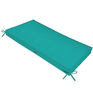 SewKer Outdoor Bench Cushion 44 x 18 Inch Waterproof Patio Furniture Cushions, High Density Foam Never Deform (Green)