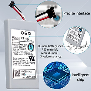 OSTENT 3.7V 930mAh Rechargeable Battery Pack Replacement for Sony PSP GO PSP-N1000/N1001/N1002/N1003/N1004