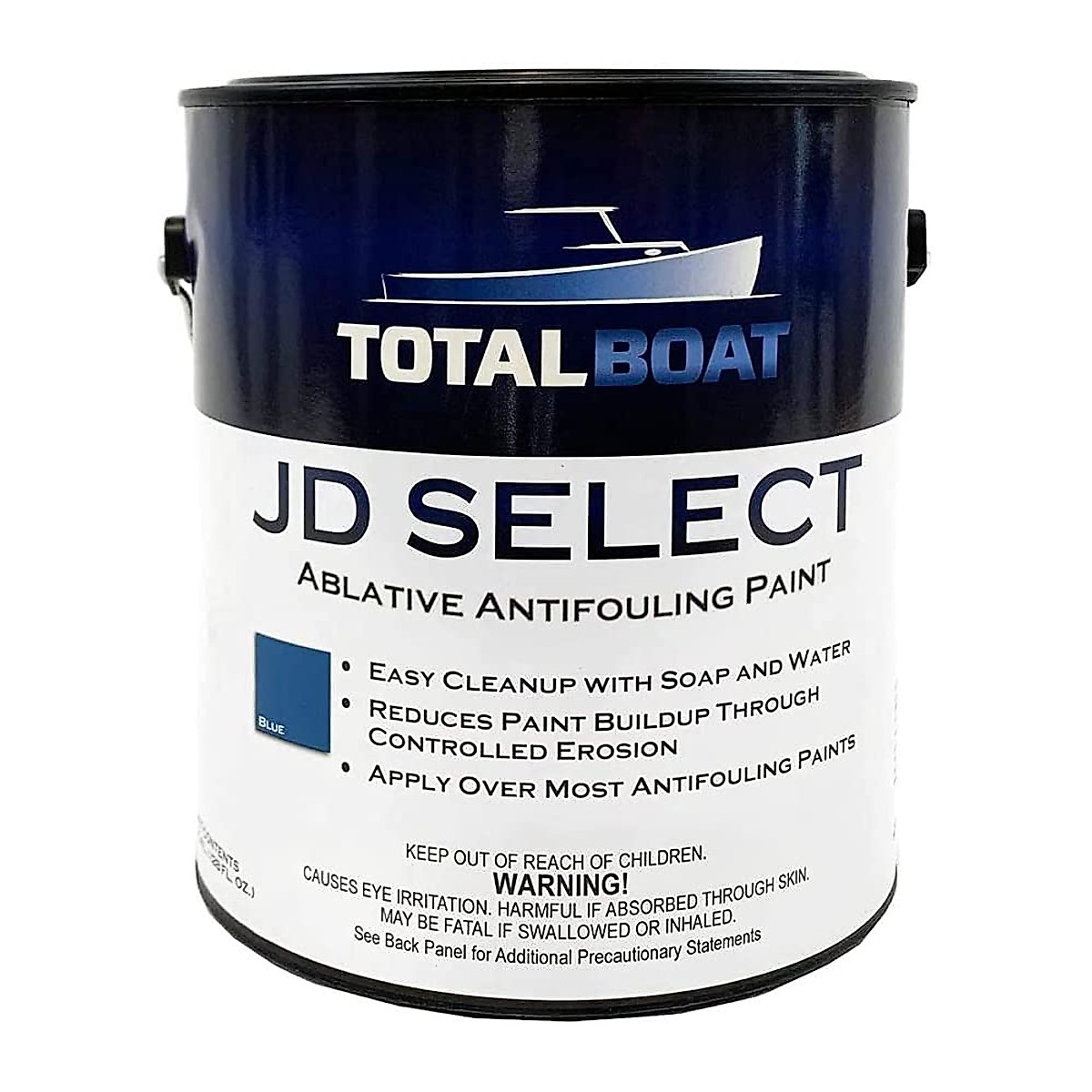 TotalBoat JD Select Ablative Antifouling Bottom Paint for Fiberglass, Wood and Steel Boats (Blue, Gallon), 1 Gallon (Pack of 1)