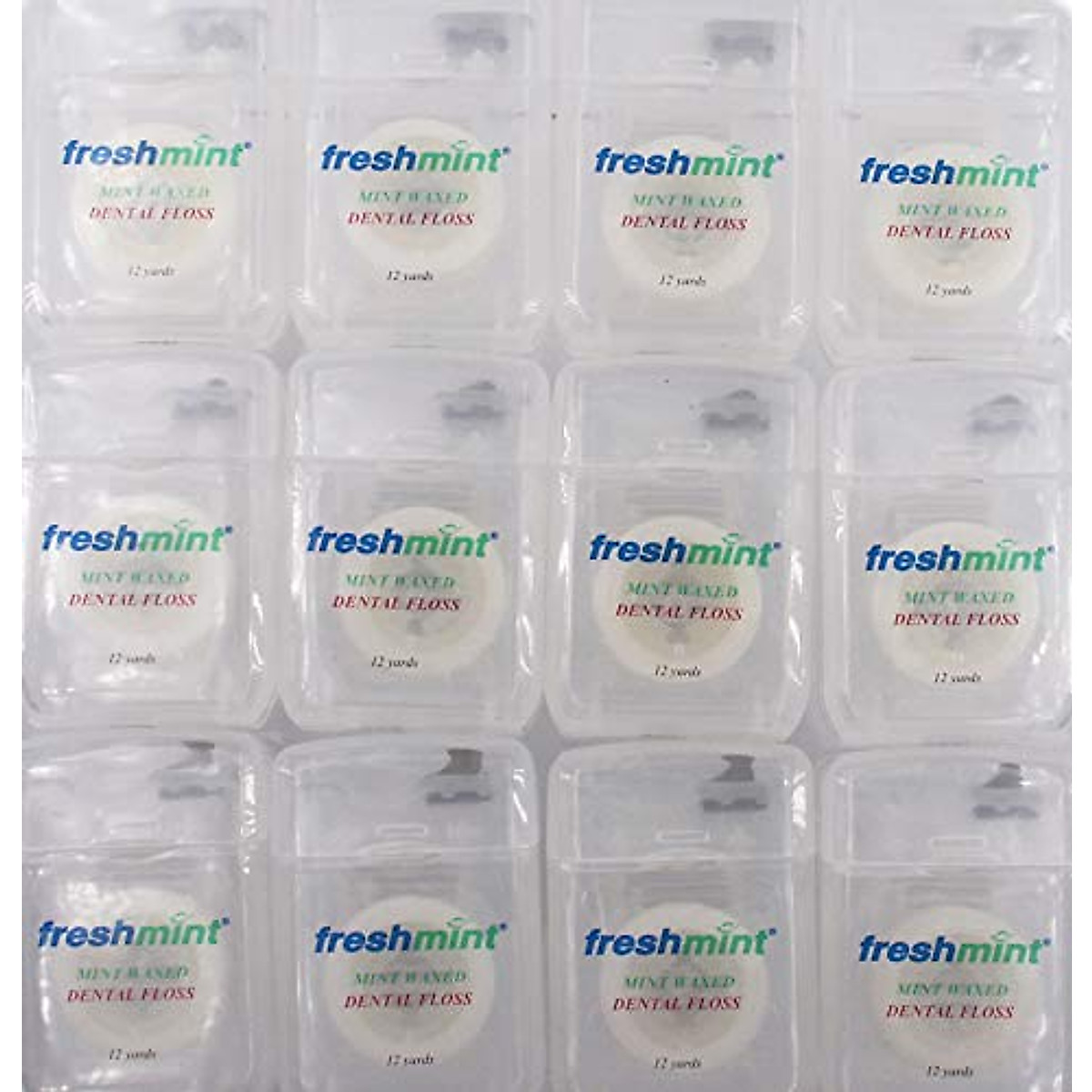 144 Spools of Freshmint® 12 Yards Mint Waxed Dental Floss