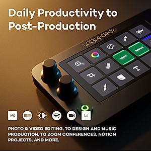 Loupedeck Live S - The Streaming Console for Desktop Productivity, Full Stream Control and Content Creation with Customizable LED Touchscreen Buttons, Dials and RGB Buttons, Works with PC and Mac