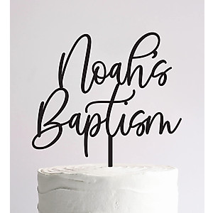 Personalized Birthday Cake Topper/Custom Script Cake Topper for Birthday and Party/Customizable Cake Topper/Gold Silver