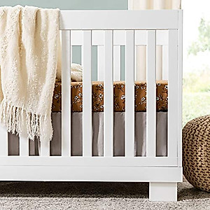 Babyletto Modo 3-in-1 Convertible Crib with Toddler Bed Conversion Kit in White, Greenguard Gold Certified