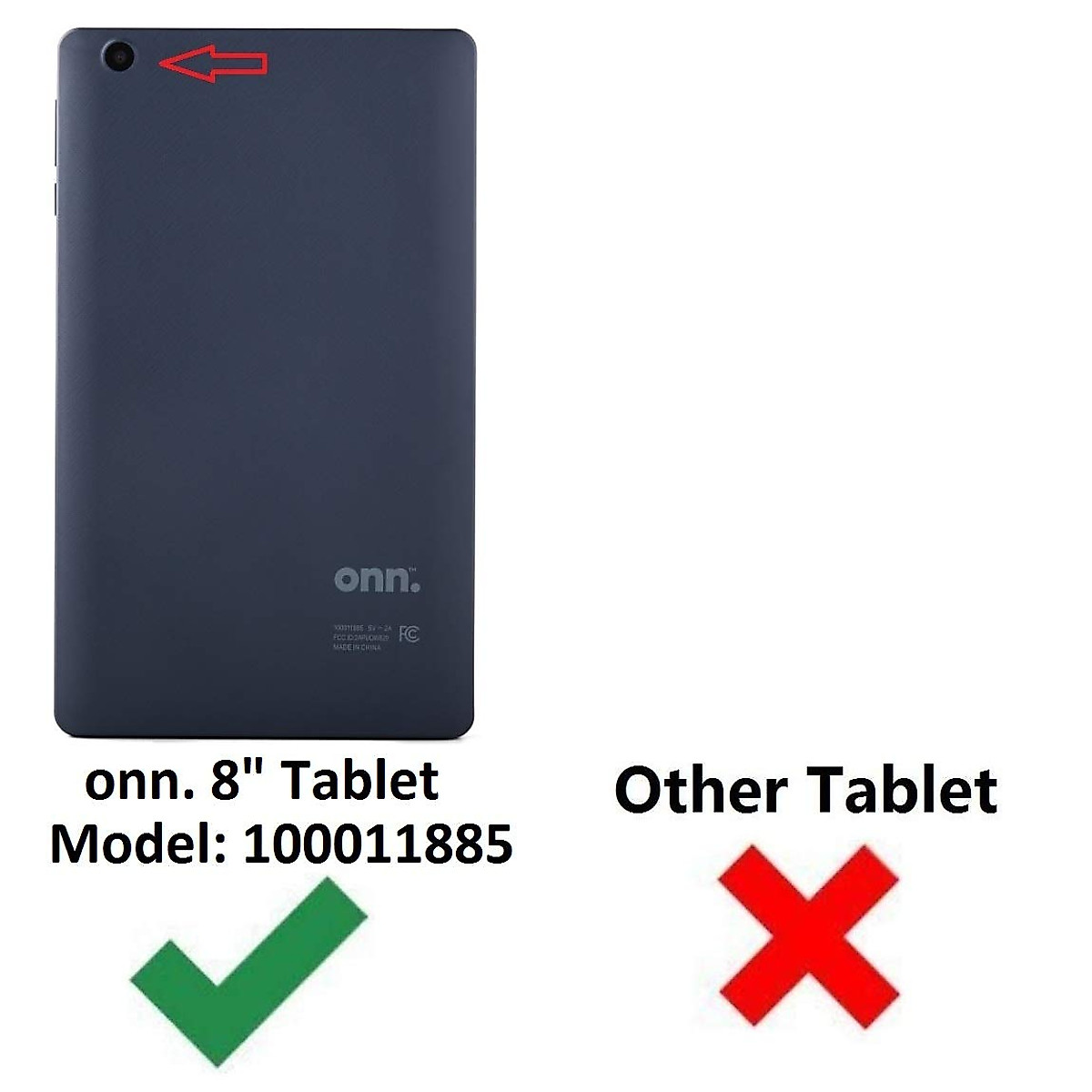 Onn. 8 inch Tablet (Model: 100011885) Screen Protector, Tempered Glass Film [ Anti-Fingerprints ] [ Touch Sensitive ] [ Case Friendly ] 9H Hardness Protective Film Screen Protector for onn. 8" Tablet