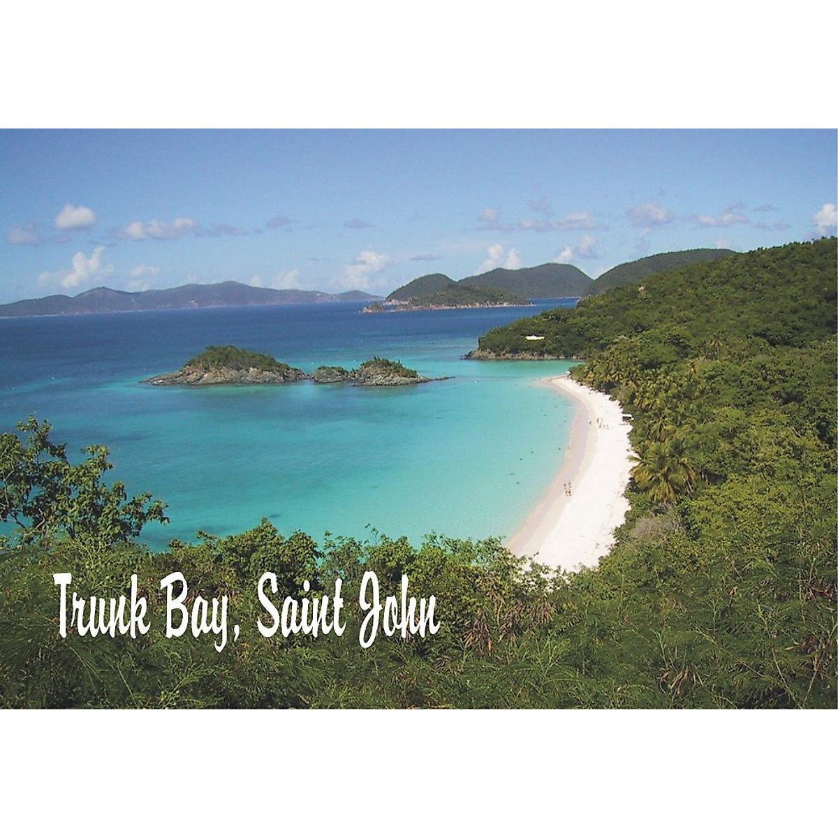 Trunk Bay, Saint John, United States Virgin Islands, Beach, Souvenir Magnet 2 x 3 Photo Fridge Magnet
