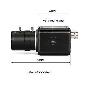 HD SDI Camera, 2MP 1080P Digital CCTV Security Camera, 1/2.8 High Sensitivity Sensor CMOS with 2.8-12mm Manual Varifocal HD 3MP Lens，DC12V 1A Power Adapter SDI Cable Free by Click Below Extra Saving