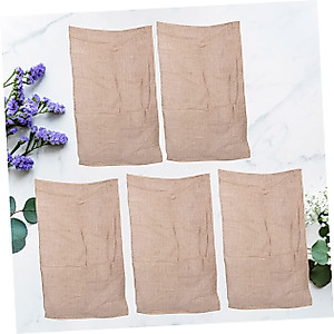 Yardwe 5pcs sack jute vegetable storage bags vegetable jute bag kitchen storage bag mesh storage bag jute bags Burlap Bags potato storage muslin produce? bag food storage grow bag Muslim