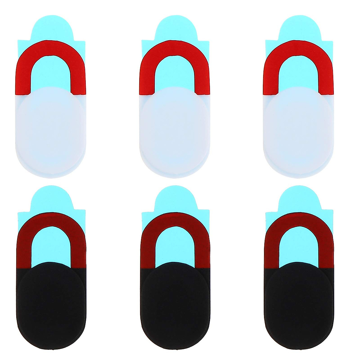 6Pcs Camera Privacy Cover Computers laptops Privacy Blocker Sliding Shield Front Webcam Cover Tablet Laptop Phone Web Camera Cover abs Protective Cover Slider Earth Tones