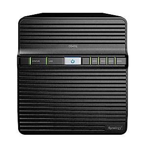 Synology DiskStation DS420j NAS Server with 1.4GHz CPU, 1GB Memory, 16TB HDD Storage, 1 x 1GbE LAN Port, DSM Operating System…