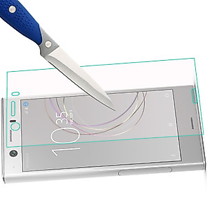 Mr.Shield [3-PACK] Designed For Sony Xperia XZ1 Compact [Tempered Glass] Screen Protector [0.3mm Ultra Thin 9H Hardness 2.5D Round Edge] with Lifetime Replacement