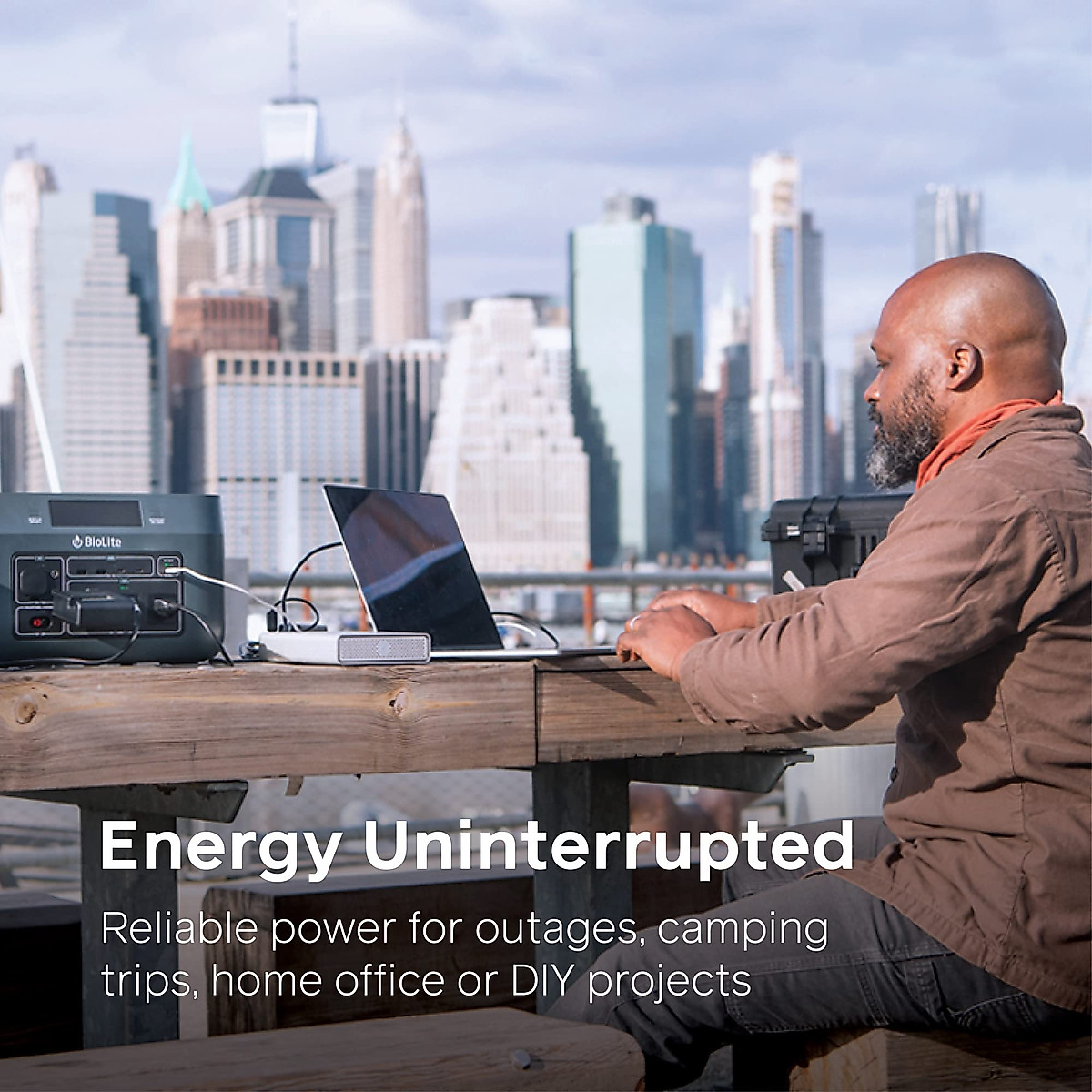 BioLite BaseCharge Rechargeable Lithium-Ion Power Station for Camping, DIY or Emergencies, BaseCharge 1500