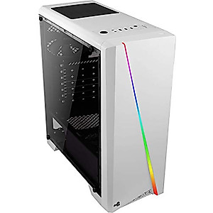 Cylon White RGB Mid Tower Computer Case