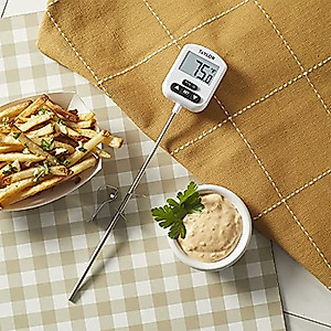 Taylor Programmable Digital Candy and Deep Fry Thermometer with Green Light Alert Display and Adjustable Pan Clip