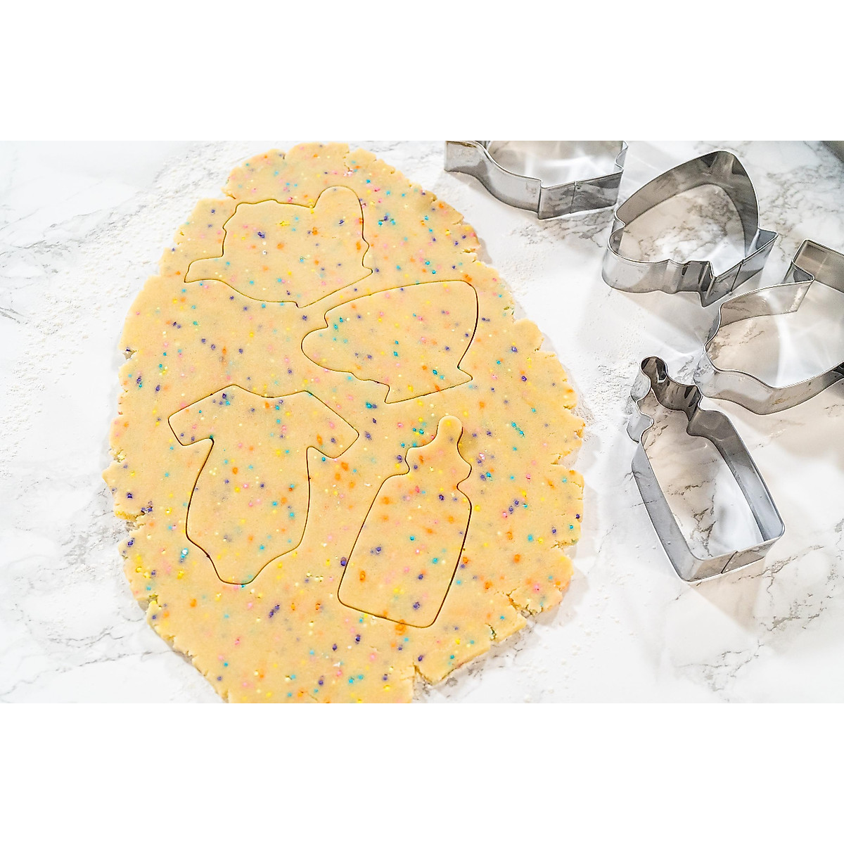 Bakerpan Stainless Steel Cookie Cutter Tea Pot & Cup Set