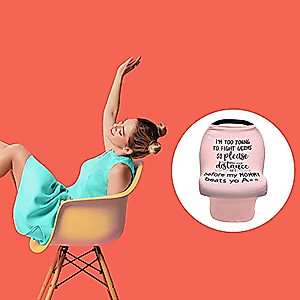 Petyoung Baby Nursing Cover Breastfeeding Scarf, Baby Car Seat Covers, Infant Stroller Cover, Carseat Canopy Keep Distance Sign for Girls and Boys