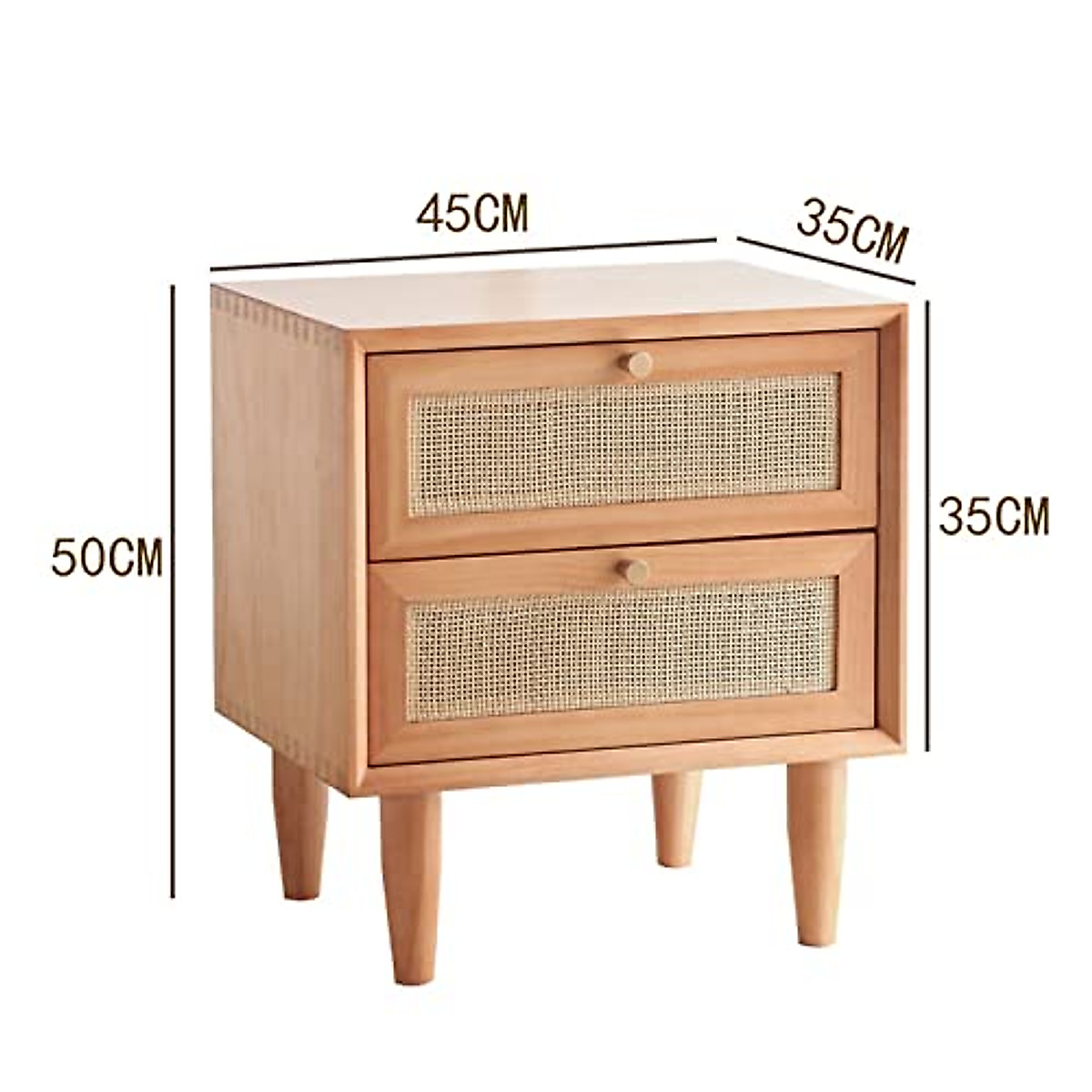 HIGOH Bedside Table Bedside Cabinet Household Living Room Storage Side Cabinet Home Storage Cabinet Bedroom Furniture Nightstand