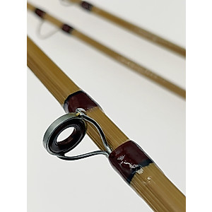 New Bamboo Fly Rod with Nickel Silver Downlocked Reelseat and Agate Strip Guide. (8'0" #6)