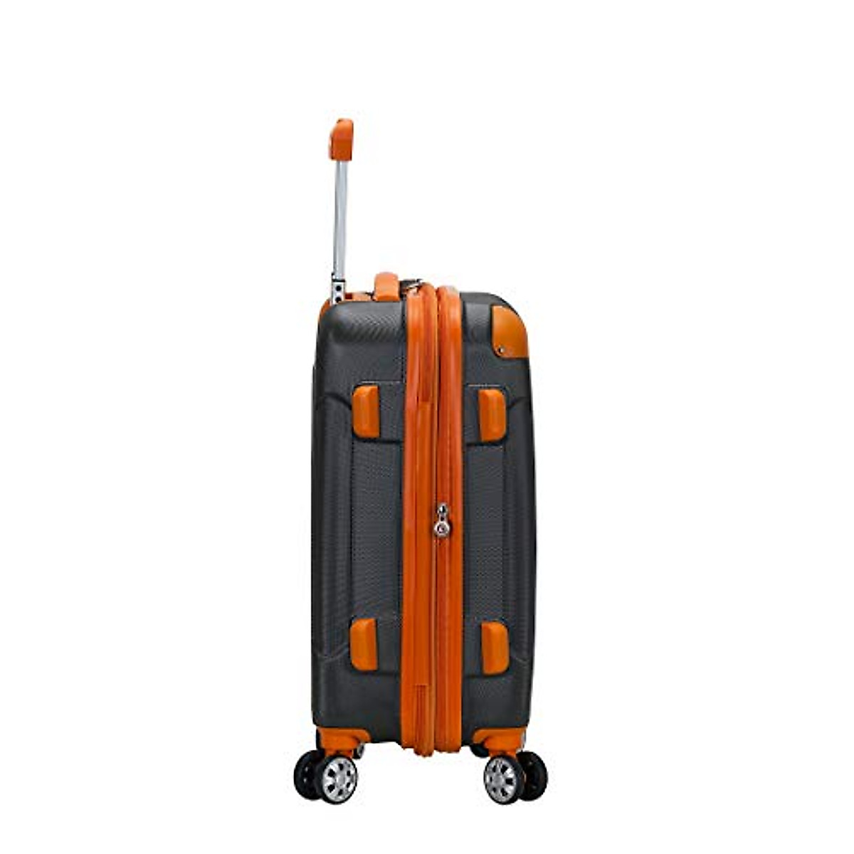 Rockland London Hardside Spinner Wheel Luggage, Charcoal, 3-Piece Set (20/24/28)