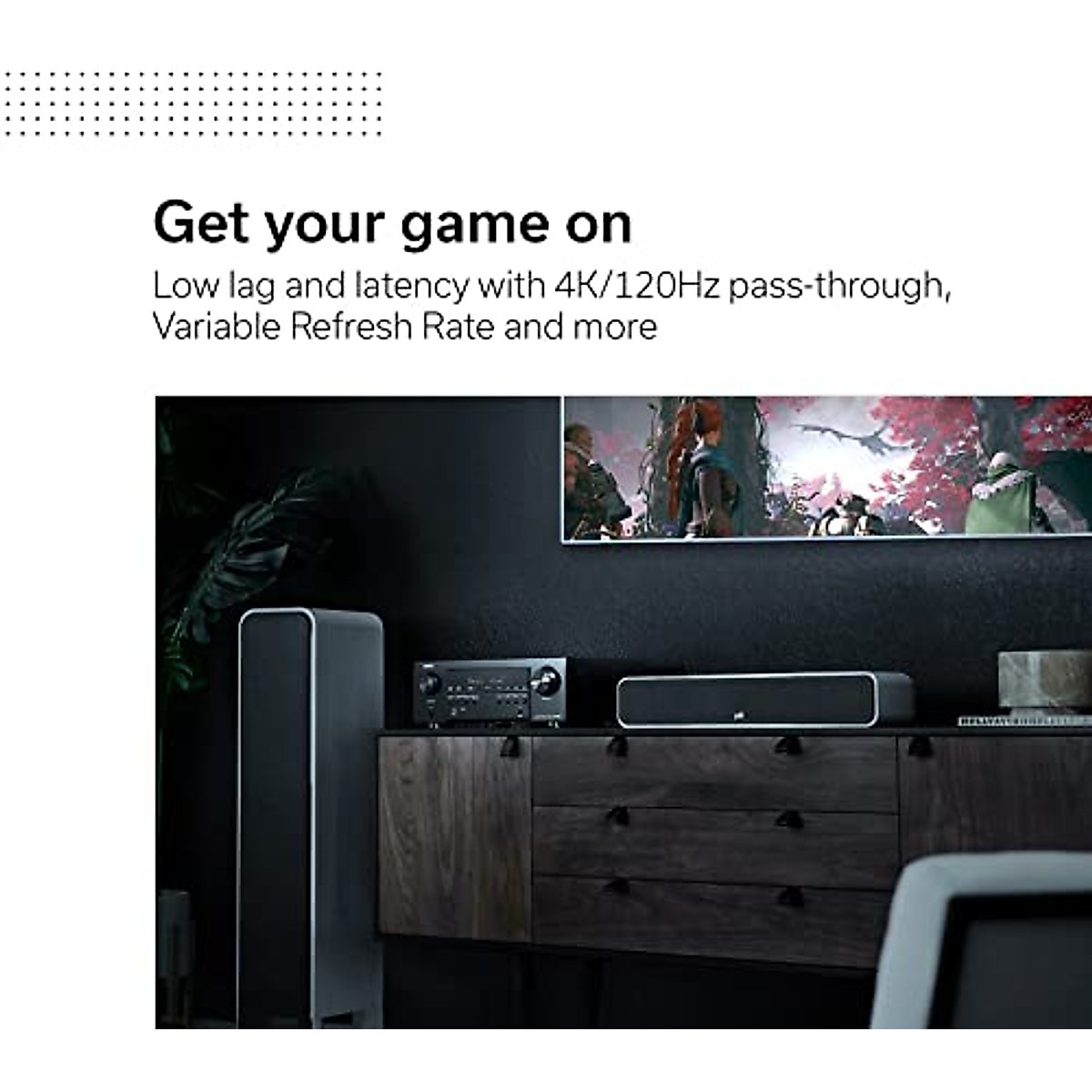 Denon AVR-S760H 7.2 Ch AVR - 75 W/Ch (2021 Model), Advanced 8K Upscaling, Dolby Atmos Height Virtualization, DTS Virtual:X & More, Wireless Streaming, Built-in HEOS, Amazon Alexa Voice Control