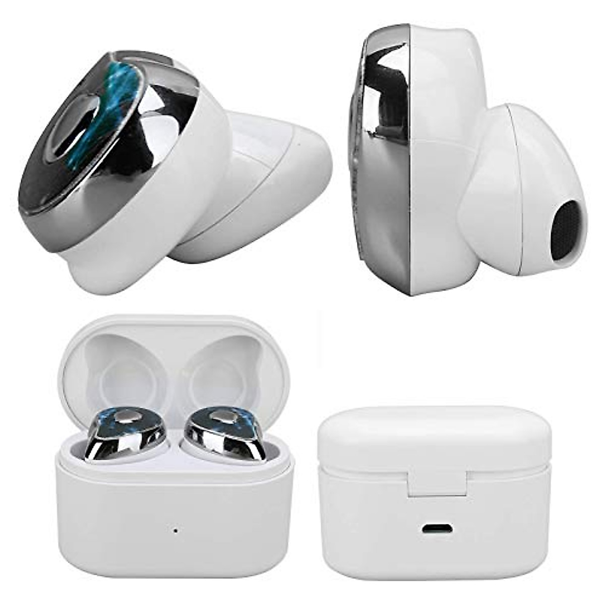 EBTOOLS Intelligent True Wireless Earphone, Bluetooth 5.0 Halfin Ear Sports Earbuds Headphone HiFi Stereo with Mic