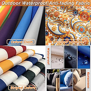 Custom Bench Cushion for Indoor Furniture,Window Seat Cushions Indoor,50D Thickened Foam Bench Pads with Non-Slip Bottom,Indoor Bay Window Outdoor Garden Patio Waterproof Cushion