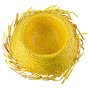 Funny Party Hats Beachcomber Hat – Hawaiian Luau Hat – Farmers Hat – Straw Costume Hat