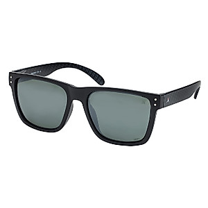 X Power ANSI Z87+ Large Black Square Frame Safety Sunglasses with Green Flash Mirror Lenses and Carbon Fiber Temples Impact Resistant Polycarbonate Lens & Frame (Made In Taiwan)