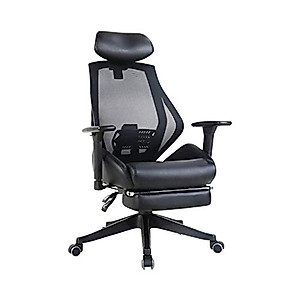 KXDFDC Ergonomic Chair Computer Chair Home Waist Backrest Office Comfortable Long Seat Chair Gaming Chair Study Chair Swivel Chair