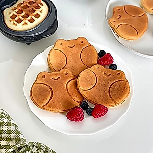Shopzoki Ebbo Frog Waffle Maker, Non-Stick Waffle Maker, Cute Gifts