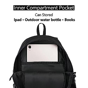 Soulelite Original Design 10L Hiking Backpack, Cycling Shoulder Bag, Lightweight Outdoor Travel Backpack - Suitable for Travel, Camping, Cycling（BLACK）