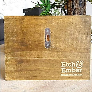 Etch & Ember Funny Bathroom Signs - Nice Butt - Farmhouse Style Decor - Rustic Wood Sign - 5.5" x 7.5" x 3/4"