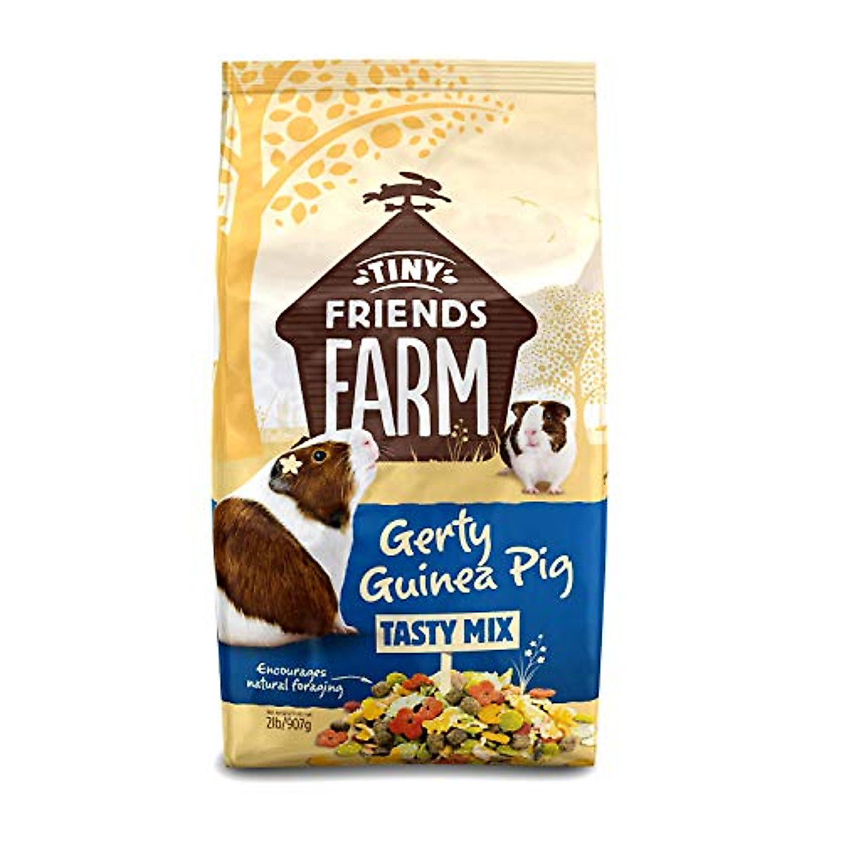 Supreme Tiny Friends Farm Gerty Guinea Pig Tasty Mix, Apple Strawberry, 2lbs