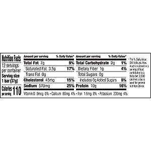 EPIC Protein Bars, Bison Beef Sea Salt Pepper Paleo Friendly, 1.3 oz, 12 ct