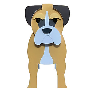 VanFty Dog Planter Boxer Shape Animal Flower Pot Large Dog planters Outdoor Decorations Lovely Gift Desk Storage Box Flowerpot Plant Container Frame for Indoor and Outdoor use