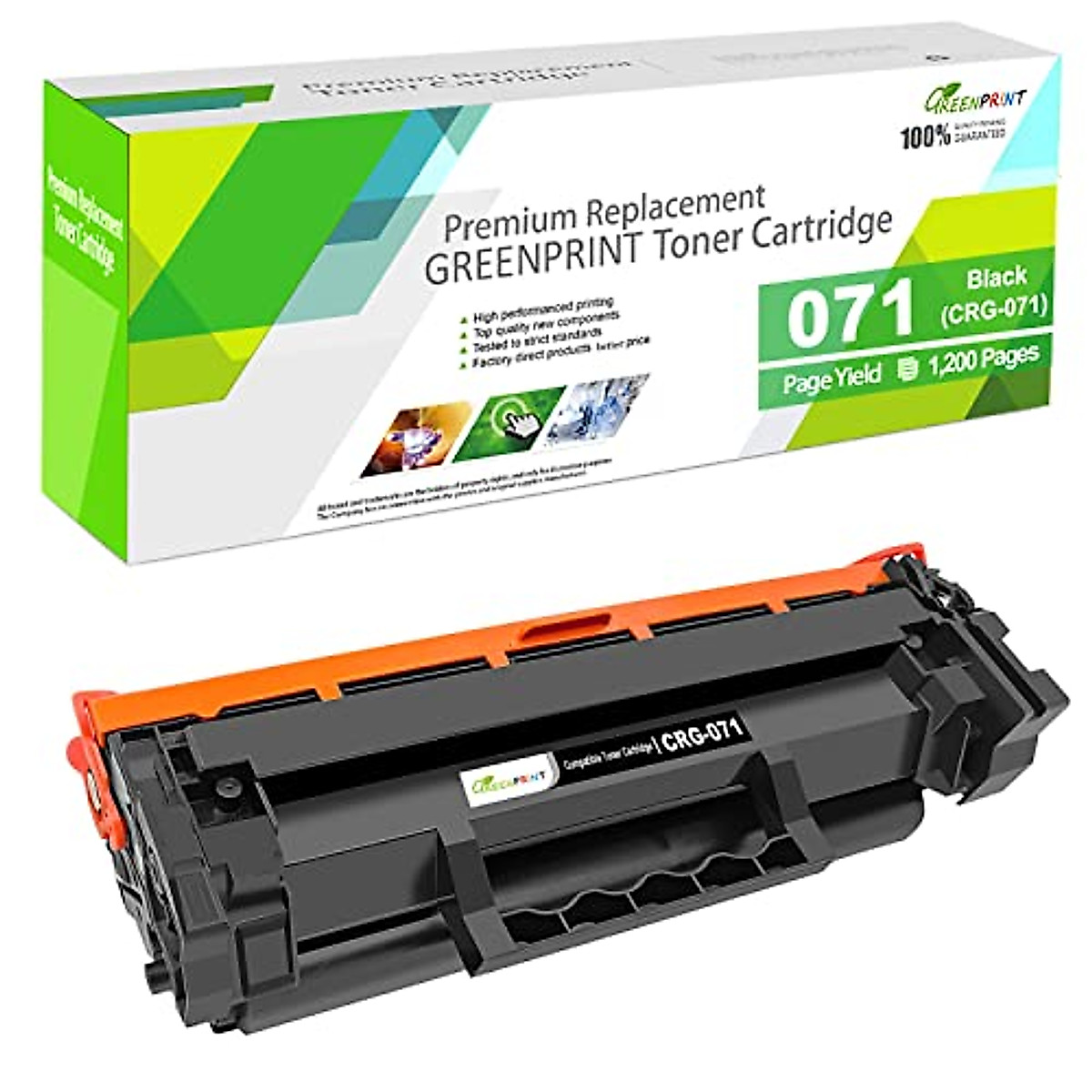 071 CRG 071 CRG-071 Compatible Toner Cartridge Standard Capacity 1200 Pages Black for Canon ImageCLASS LBP120 LBP121 LBP122 LBP122dw MF270 MF272 MF272dw MF273 MF273dw MF275 MF275dw Series Printers