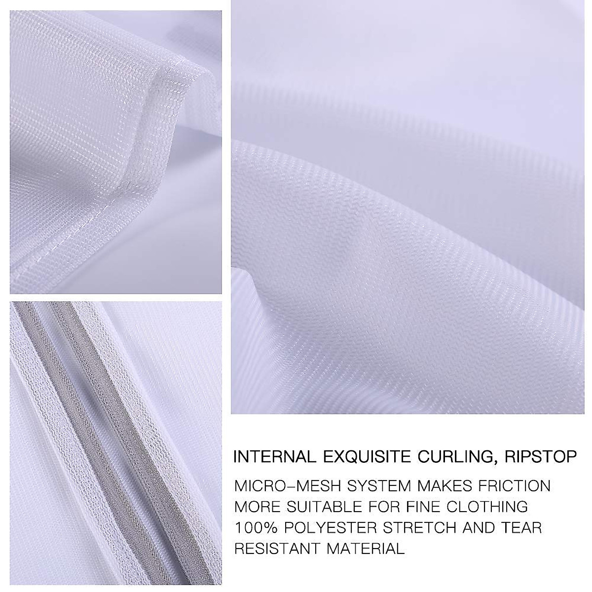 Set of 2 Delicates Laundry Bags,Durable Zipper Mesh Laundry Bag,Bra Fine Mesh Wash Bag,Keep Cloth Shape in the Washer