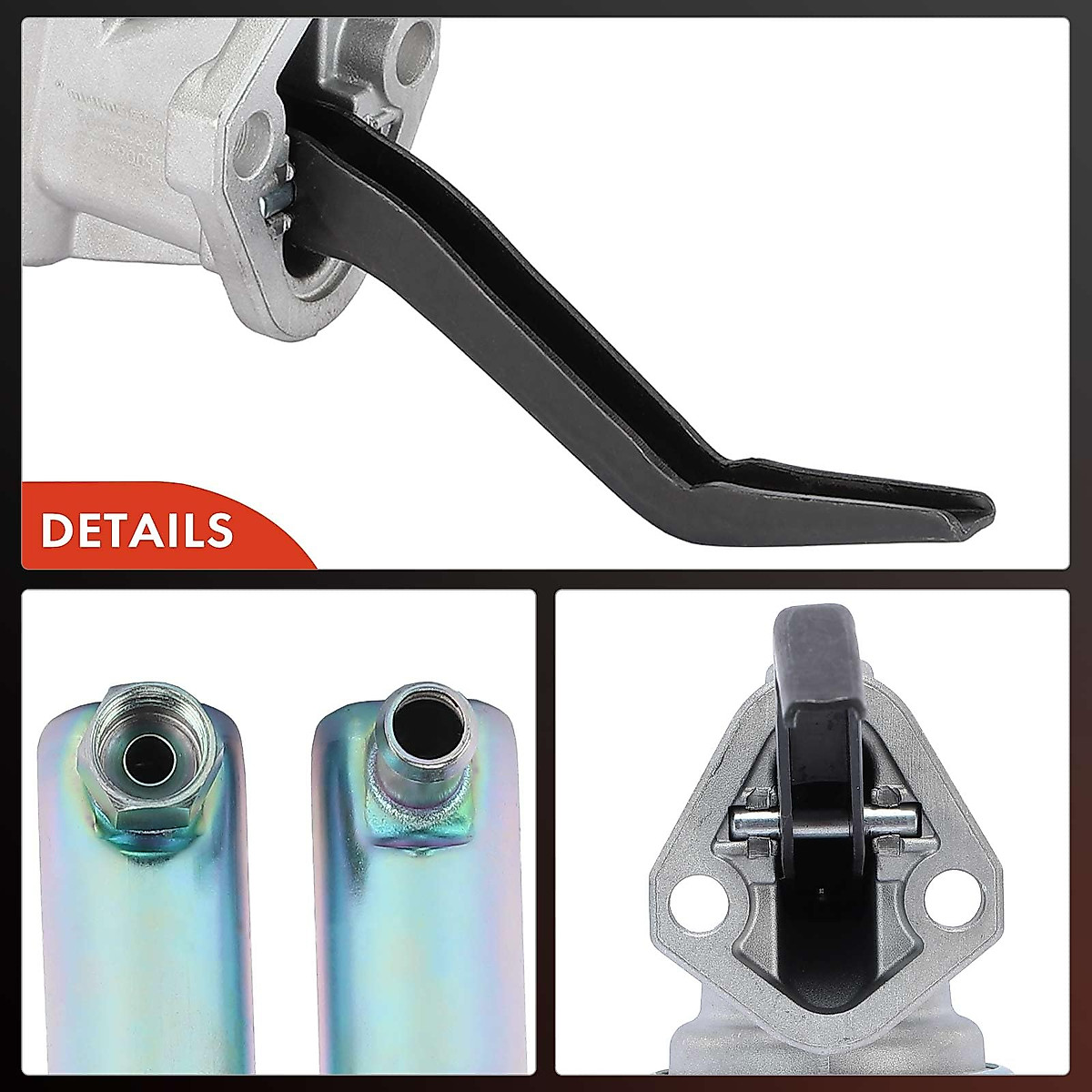 A-Premium Mechanical Fuel Pump Compatible with Ford & Mercury Models - F-100, F-150, F-250, F-350, Bronco, Elite, Gran Torino, Granada, LTD, LTD II, Maverick, Ranchero, Torino