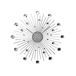 Present Time Wall Clock, L, Silver