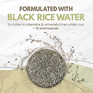 AIRNEX Black Rice Water Shampoo - Fermented Rice Water, Argan Oil & Murumuru Butter for Hair Growth, Moisture & Shine - Set of 2 Bars + Cotton Bags - Sulfate-Free, All-Natural (4.04 oz)